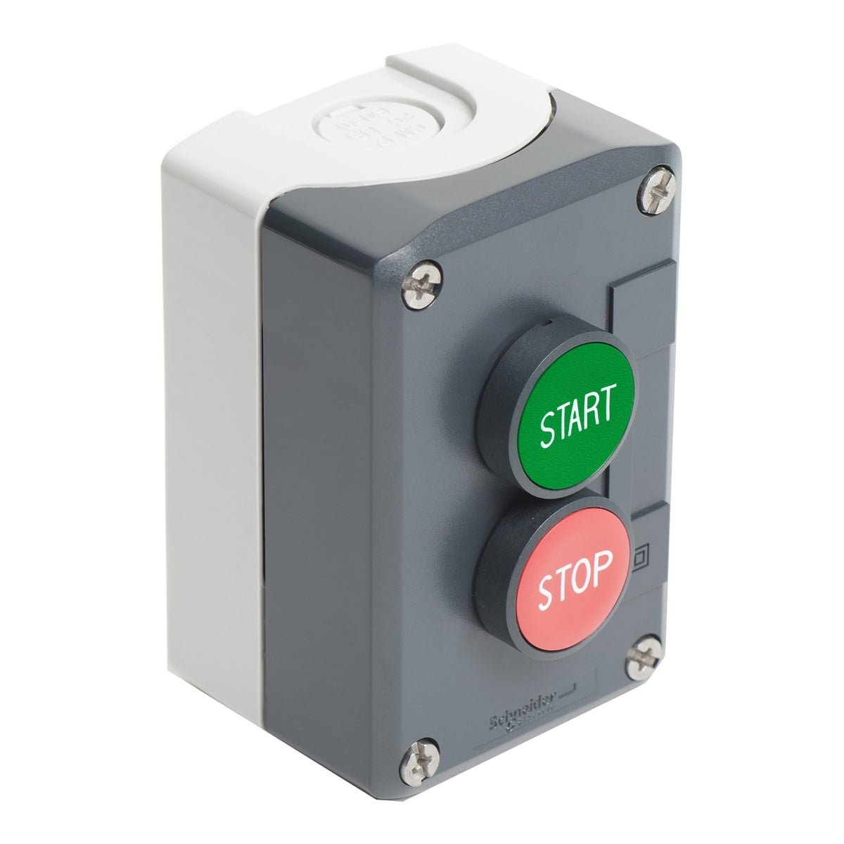 Xald215 Control Station Plastic Dark Grey Lid 2 Flush Push Buttons A 22 ...